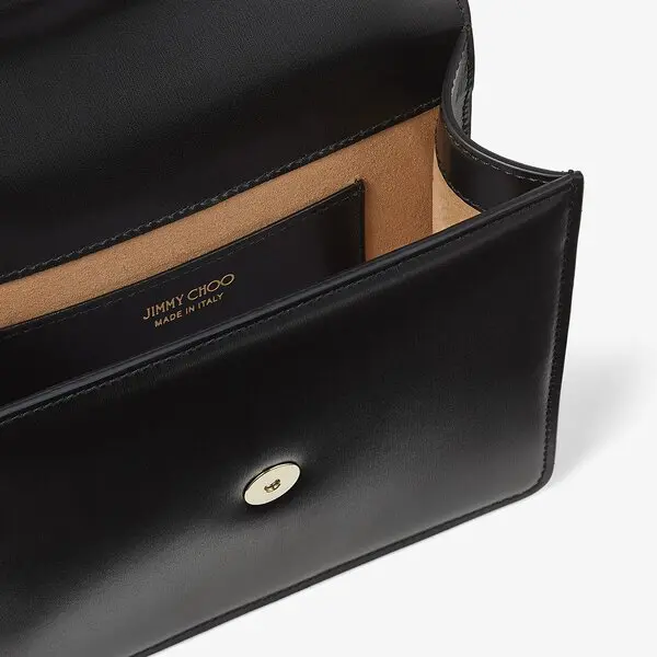 Jimmy Choo Avenue Quad Xs Shoulder Bag - Black/Light Gold